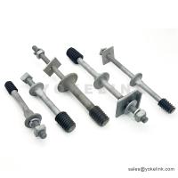 China 1'' Nylon Head Crossarm Pin 3/4'' Long Shank For Stable Attachments Power Accessories for sale