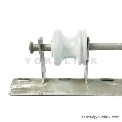China Heavy-Duty 4-Wire Clevis Secondary Rack Single Spool for Pole Line Hardware for sale