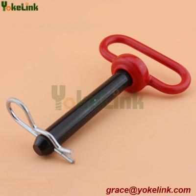 China Alloy steel Plastic coated hitch pin red head 1