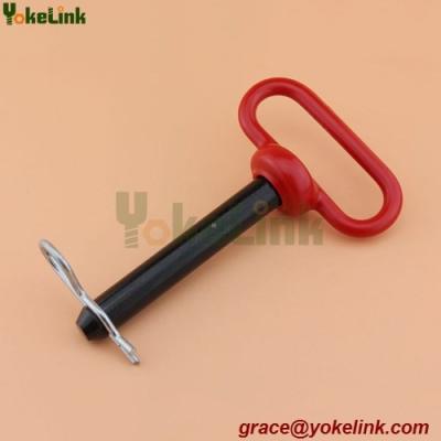 China Grade 5 High strength Alloy Steel red handle hitch pin for tractor parts for sale