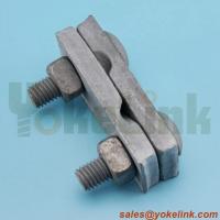 China HDG guy clamp hot roller steel corner cable suspension clamp for power line system for sale