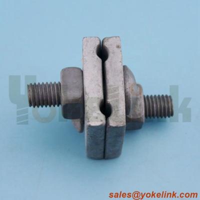 China HDG guy clamp hot roller steel corner cable suspension clamp for power line system for sale