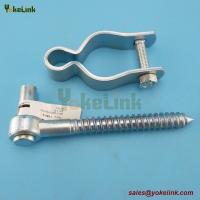 China Zinc finish steel Chain Link Fence Gate Frame Hinge with 5/8