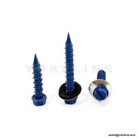 China 1/4'' Flat Head High Low Thread Concrete Screw Anchor for sale