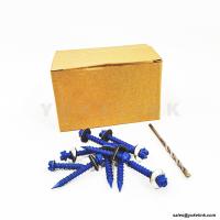 China 1/4'' Flat Head High Low Thread Concrete Screw Anchor for sale