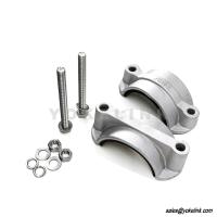 China Trefoil Double Bolt PVC Aluminium Cable Cleats 15mm to 155mm for sale