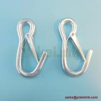 China Metal Zinc Plated Locking Carabiner Spring Snap Hook 10 X 100 mm for sale