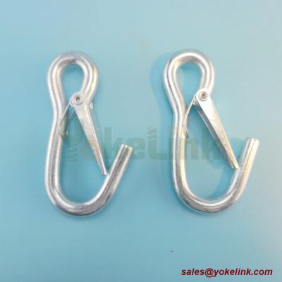 China Zinc-plated steel with spring-loaded closures Spring Snap Hook for sale