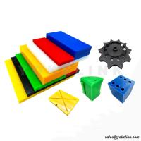 China UHMW PE Irregular Shape Machined Parts Wear Plates Cutting Drilling Service for sale