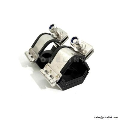 China Power Distribution Cable Cleats Low Fume Smoke With M12 Bolt for sale