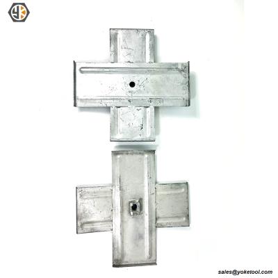 China Cross Plate Earth Anchor | Drilled Hole Guy Anchor | Yokelink for sale
