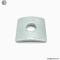 China Hot Dip Galvanized | Square Curved Washer | IEEE C135.80 & CSA C83 for sale