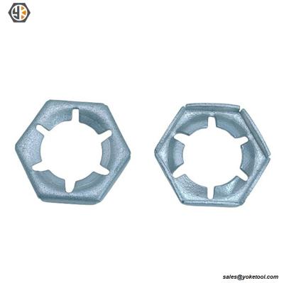 China DIN 7967 Self Locking Counter Nuts | Palnut Type Lock Nut | Stainless Steel Stamped Counter Nut for sale