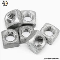 China HDG Square Nut | Oversized Tapped Utility Nuts | IEEE C135.80 & CSA C83 for sale
