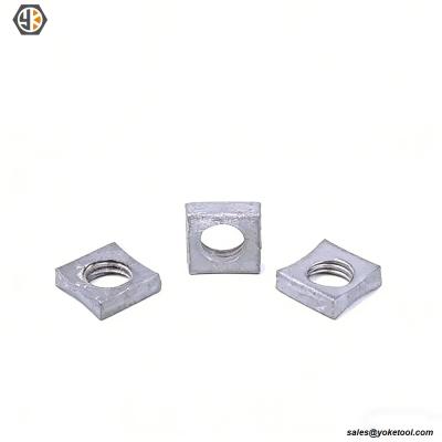 China MF Locknut | Concave Square Nut HDG | Poleline Hardware for sale