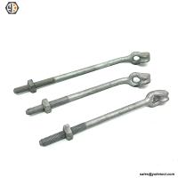 China 5/8'' Thimble Eye Bolt Drop Forged HDG IEEE C135.1 & CSA C83 SEC Compliant Poleline Fastener for sale