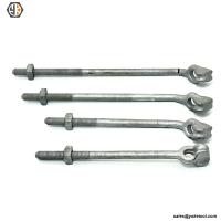 China 5/8'' Thimble Eye Bolt Drop Forged HDG IEEE C135.1 & CSA C83 SEC Compliant Poleline Fastener for sale