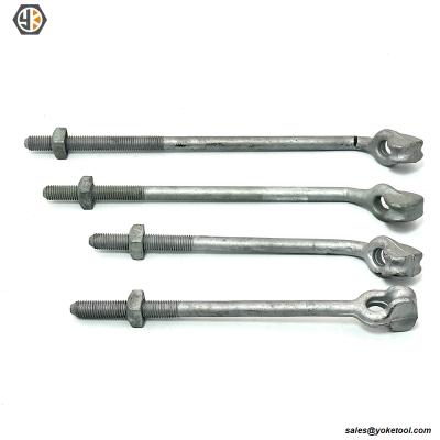 China 5/8'' Thimble Eye Bolt Drop Forged HDG IEEE C135.1 & CSA C83 SEC Compliant Poleline Fastener for sale