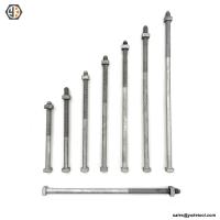 China ANS/IEEE Std C135.80 HDG Square Head Machine Bolts 3/8 1/2 5/8 3/4 Pole Line Fasteners for sale