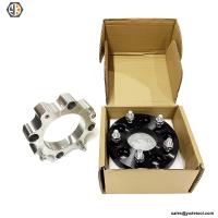 China Black 5x4.75 Wheel Spacers Aluminum Alloy Hubcentric Adapter with 12x1.5 Studs for sale