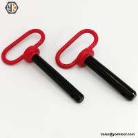 China Magnetic 12mm Trailer Pin with Cotter Hitch Pin Yellow Handle Hitch Trailer Pins for sale