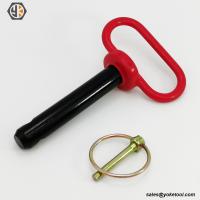 China Magnetic 12mm Trailer Pin with Cotter Hitch Pin Yellow Handle Hitch Trailer Pins for sale