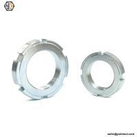 China DIN981 Stainless Steel Round Slotted Shaft Nut Rolling Bearing Lock Nuts for Mechanical Parts for sale