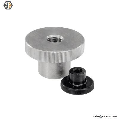 China M3 M4 M5 M6 M8 M10 GB835 DIN653 Black Steel Knurl Flat Head Hand Tighten Thumb Screw for sale