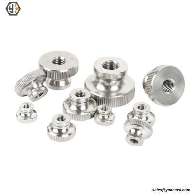 China DIN 464 Stainless Steel M5 X 16mm Knurled High Thumb Screws for sale