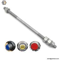 China 1-1/2'' Thread F1554 Grade 55 Straight Anchor Bolt for sale