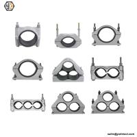 China Trefoil Cable Cleat Aluminum M8 Mounting CCAL1H3238-X for sale