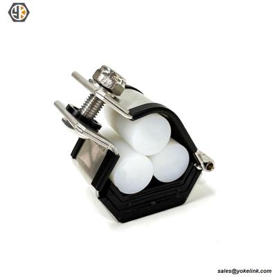 China 316L Stainless Steel Trefoil Cable Cleats FF-T3035 For Cable 29/30/32/33/34/35mm | IEC 61914 Short Circuit Test Passed for sale