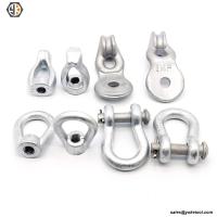 China D-type American Shackle Zinc Plated Galvanized Anchor Shackle Bolts for sale