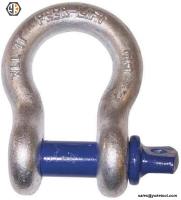 China D-type American Shackle Zinc Plated Galvanized Anchor Shackle Bolts for sale
