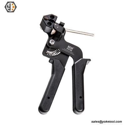 China Self-Locking Metal Stainless Steel Ball Lock Fully Polyester Coated Ties for sale
