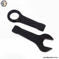 China Black Oxide Striking Box End Ring Spanner With Din7444 Drop Forged for sale