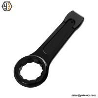 China Black Oxide Striking Box End Ring Spanner With Din7444 Drop Forged for sale