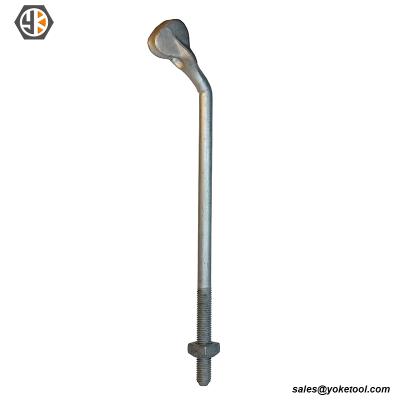 China 5/8in X 5ft Thimbl Eye Earth Anchor Rod with Expanding Plate Anchor 1/2'' 5/8'' 3/4'' for sale