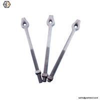 China Power Utilities Rod Expanding Cross Plate Anchor, 3/4in X 9ft Twineye Anchor Rods for sale