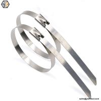 China Cable Tie 304 Stainless Steel Cable Ties Ball Lock Uncoated Ties for sale