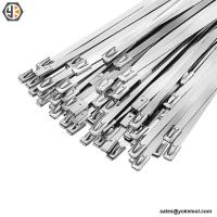 China Cable Tie 304 Stainless Steel Cable Ties Ball Lock Uncoated Ties for sale