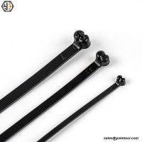 China Black Reusable Releasable Adjustable Nylon Cable Zip Ties for sale