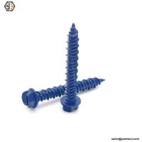 China 3/16'' Masonry Screw Blue coating Concrete Anchor Screws for sale