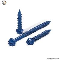 China 3/16'' Masonry Screw Blue coating Concrete Anchor Screws for sale