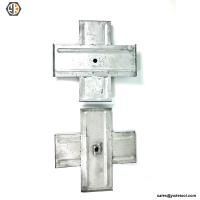 China Anclaje de placa transversal negro o galvanizado for sale