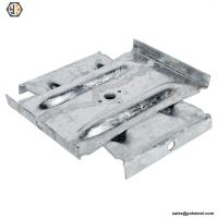 China Anclaje de placa transversal negro o galvanizado for sale