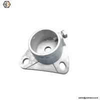 China Hot Dip Galvanized Sidewalk Pole Plate and End Fitting iron casting for sale