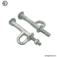 China Carbon Steel Tower Pole Step Bolt Nut for Electric pole HDG per ASTM A153 for sale