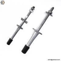 China Forged Crossarm Pin Long Shank for wood crossarm for sale