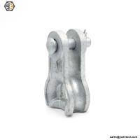 China Malleable Iron Ductile Iron Dead end Thimble Clevis 70KN  HDG Per ASTM A153 for sale